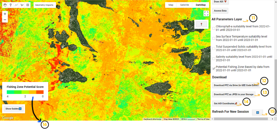 Potential Fishing Zone App Documentation